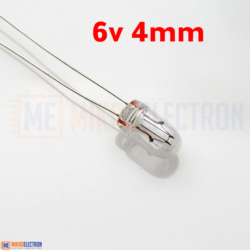 6v 4mm Miniature Mini Lamp Light Bulb Edison Incandescent Filament Rice