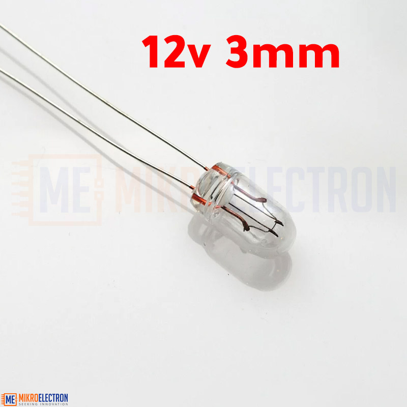 12v 3mm Miniature Mini Lamp Light Bulb Edison Incandescent Filament Rice