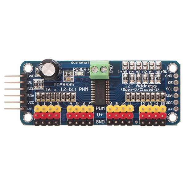 16-CH Servo Motor Controller I2C PCA9685 Servo PWM Driver