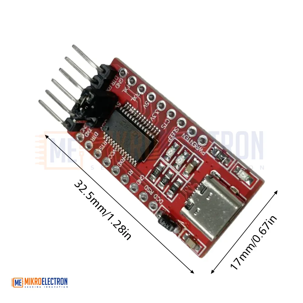 China Chip FT232RL FT232 USB to TTL Download Cable to Serial Type-C