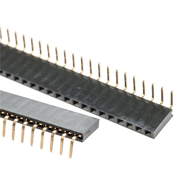 1x40 Pin 2.54mm Right Angle Single Row Female Pin Connector