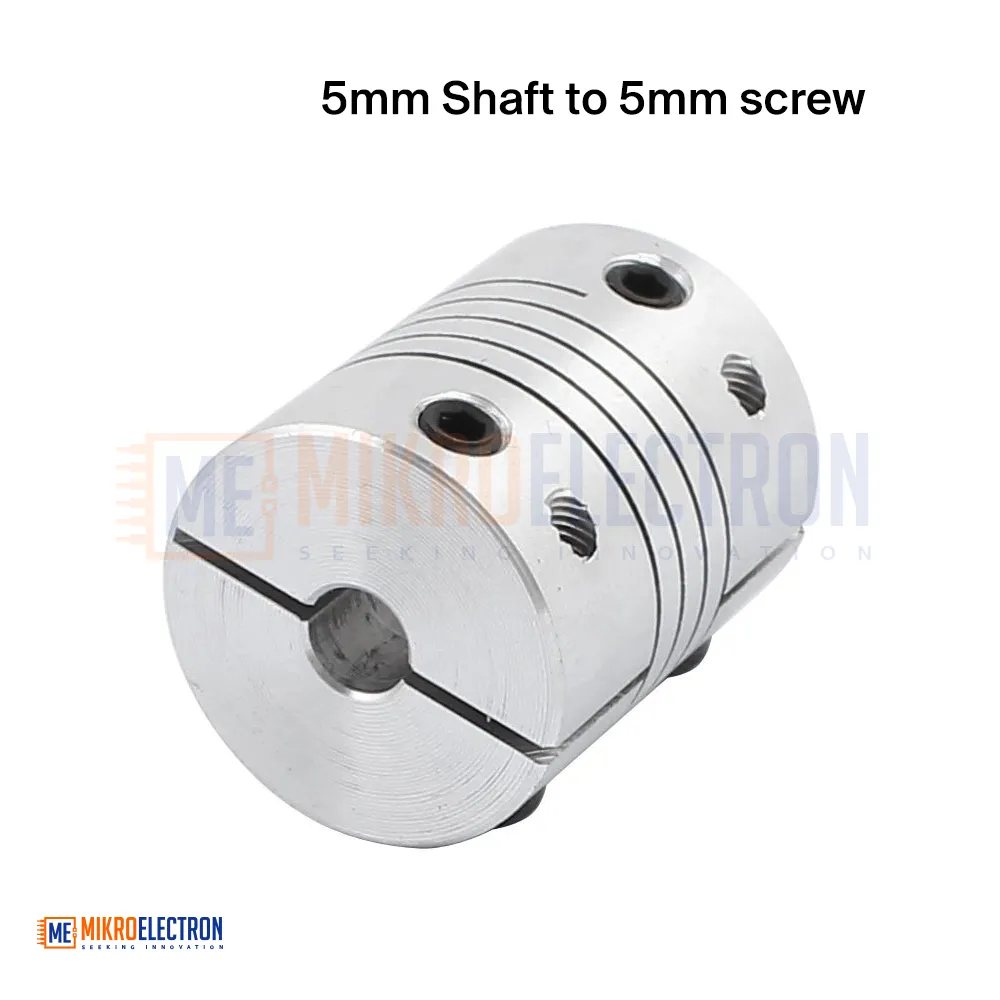 Clamp Flexible Couplings 5mm Shaft to 5mm screw D:20mm H:25mm