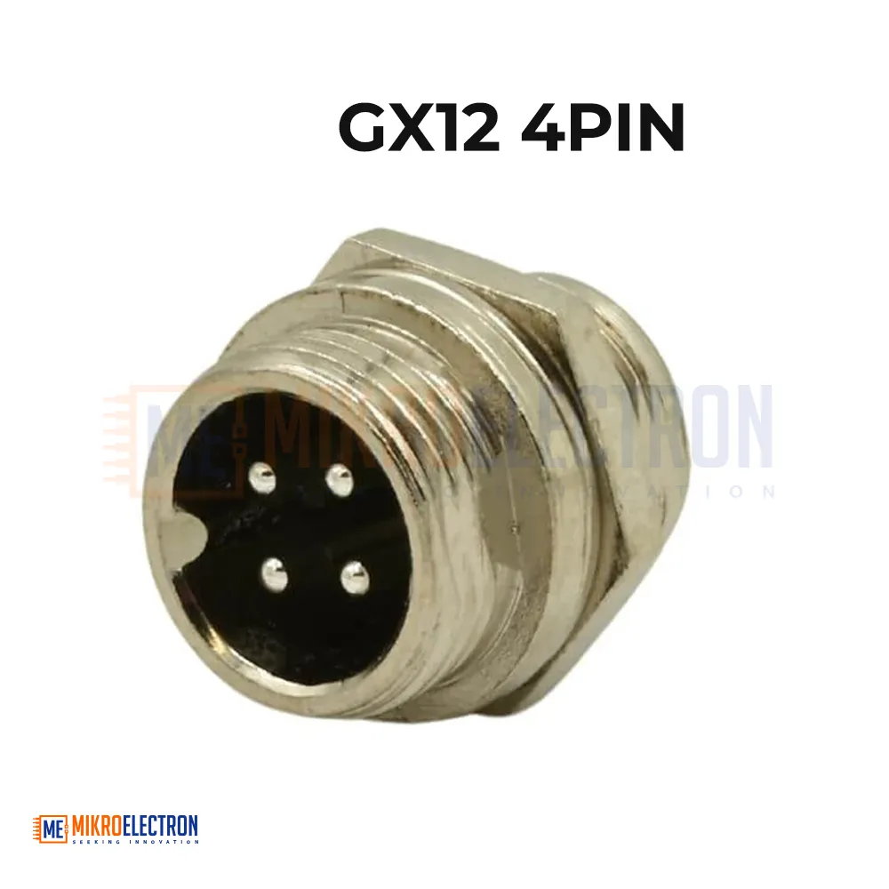 GX12 4PIN Male Circular Aviation Socket Plug