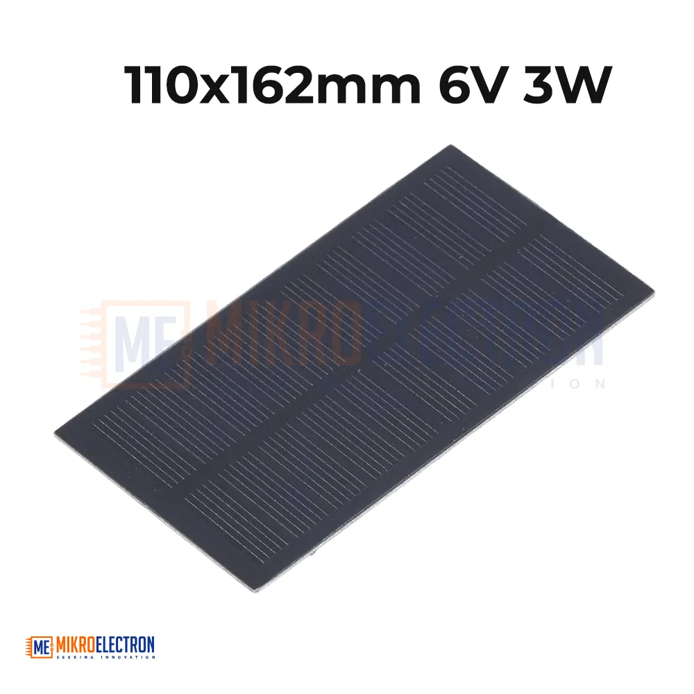 110x162mm 6V 3W Solar Panel
