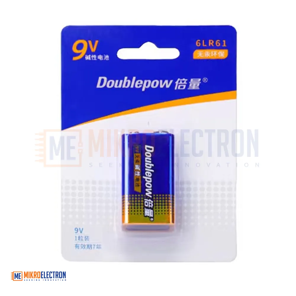 Doublepow 9V Alkaline Battery 6LR61