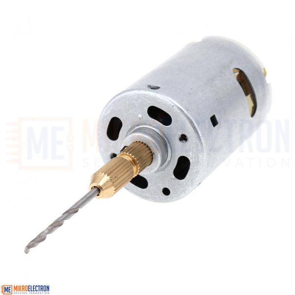 12V Electric Motor Drill with 2 Drill Collet and 10 Drill Bit