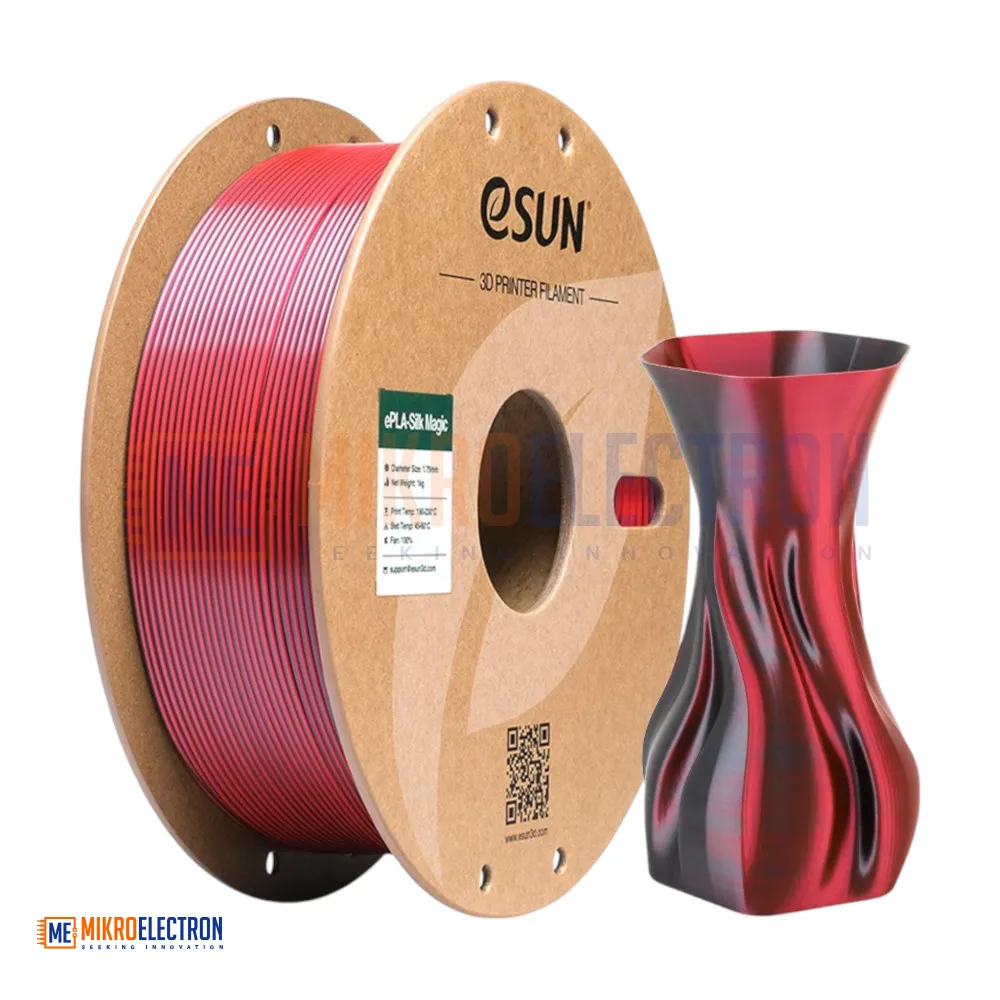Black Red ESUN PLA-Silk Magic (PLA-SKMG) 1kg/spool (Paper Spool) 1.75mm