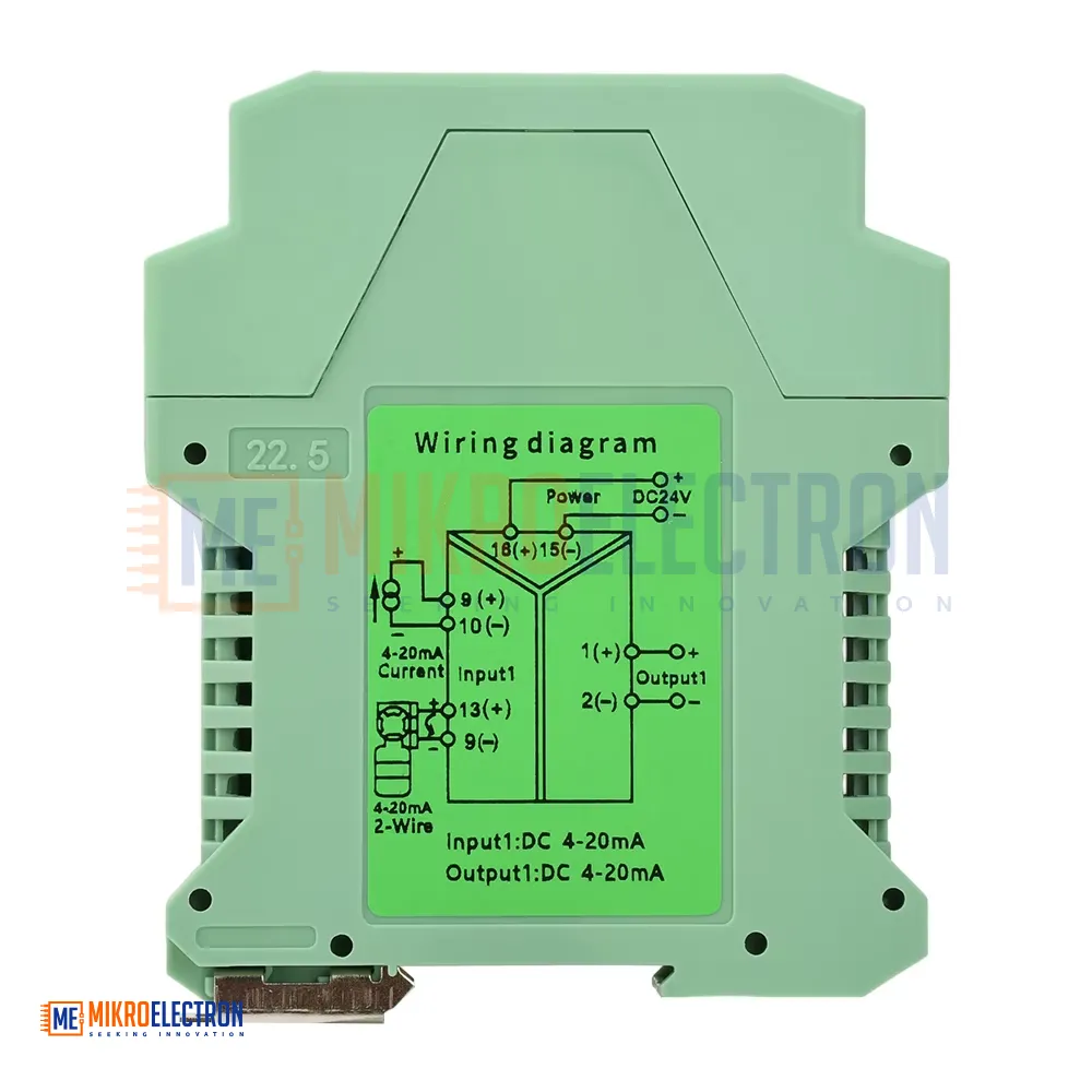 4-20mA Analog Signal Converter Isolator Signal Isolator Din Rail DC 24V ...