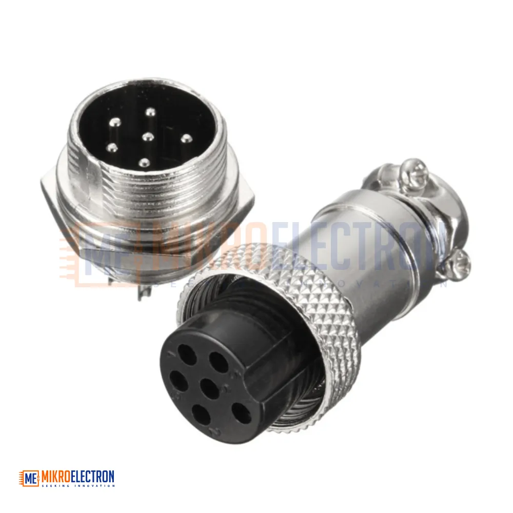 GX16 6Pin Male & Female Connector Aviation Plug