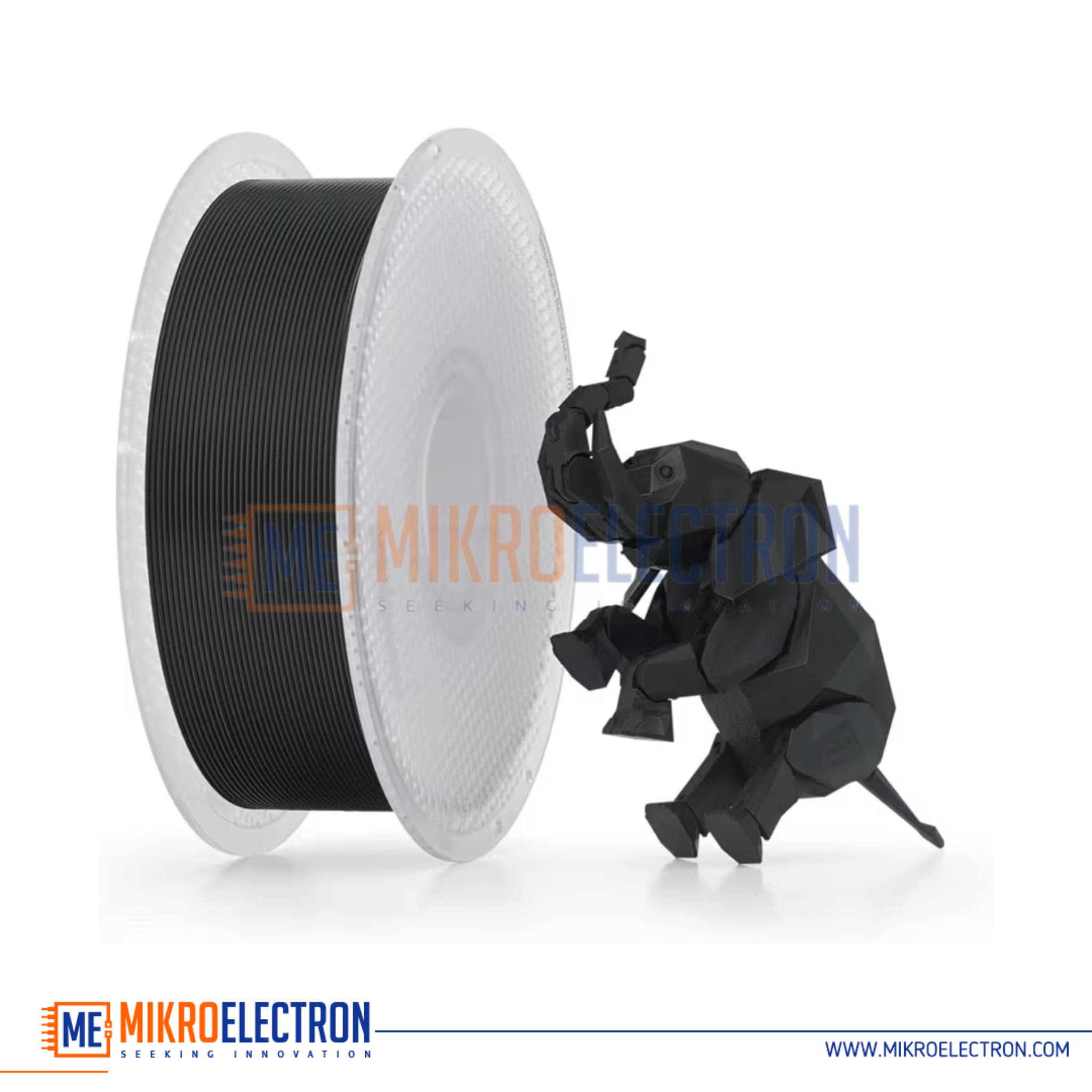 Black Bambu lab PLA Basic (with spool) 1kg / roll 1.75mm