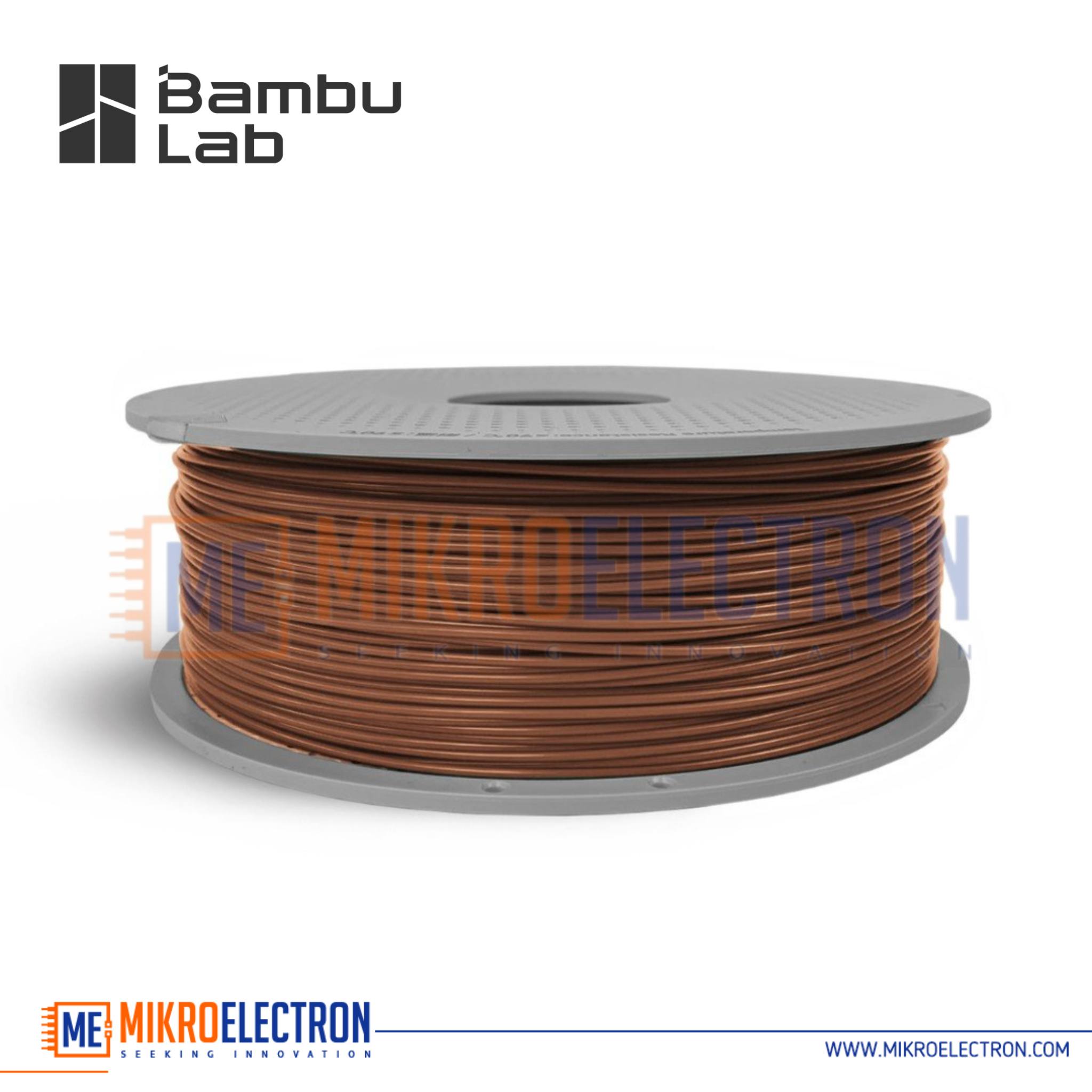 Copper Brown Metallic Bambu lab PLA Metal (with spool) 1kg / roll 1.75mm