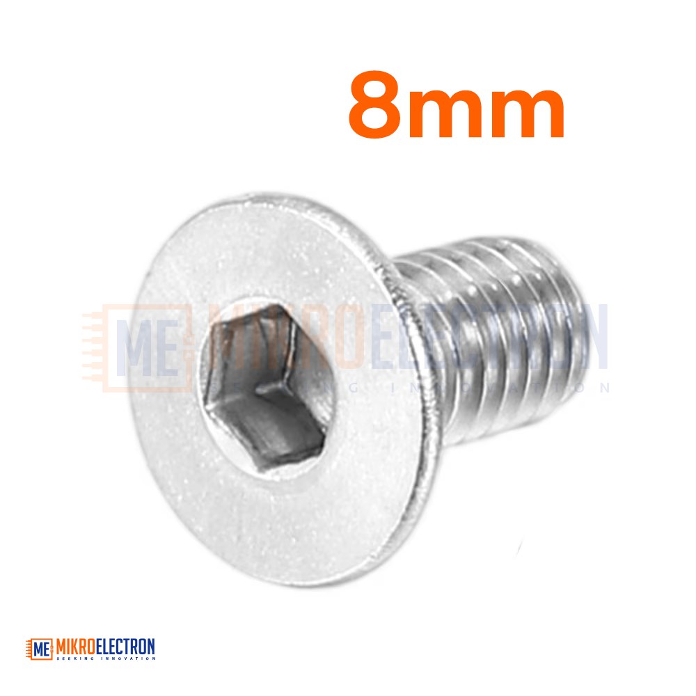 M3 Stainless Steel Bolt Hex Head Screw 8mm