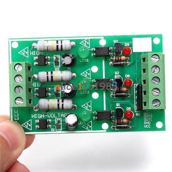 3 Channel AC Detection Module AC 220V to TTL (Voltage indicator Sensor)