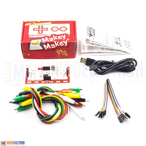 Makey Set Deluxe Kit with USB Cable Dupond Line Alligator Clips for ...