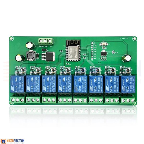 5V/7-28V ESP8266 WIFI 8 Channel Relay Wireless Module ( ESP12F_Relay_X8 ...